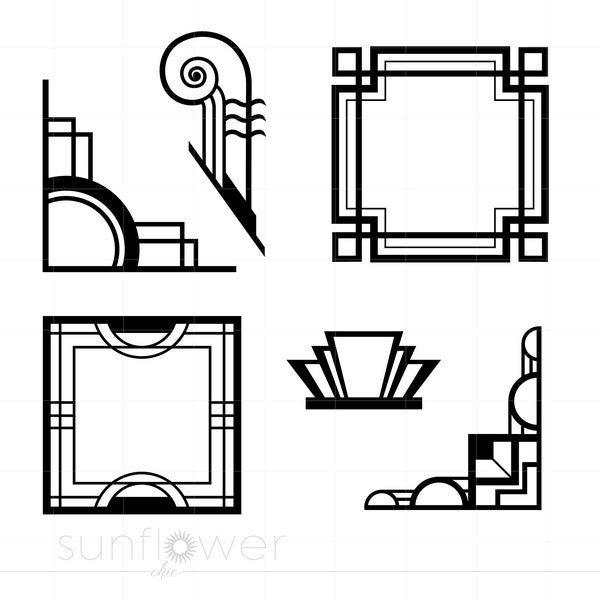 Art Deco Svg - Etsy