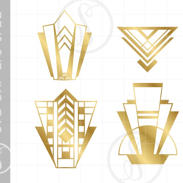 Art Deco Clipart - Etsy