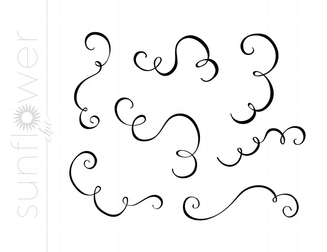 Doodles SVG Clip Art Dxf Eps Jpeg | Doodle Clipart Accents Svg Cut File ...