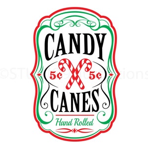Candy Canes Sign SVG Cut File Christmas Candy Canes Svg | Etsy