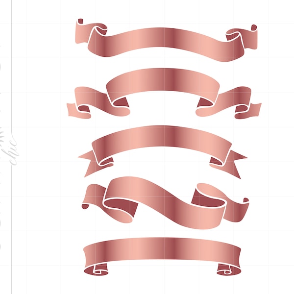 Rose Gold Ribbon - Etsy