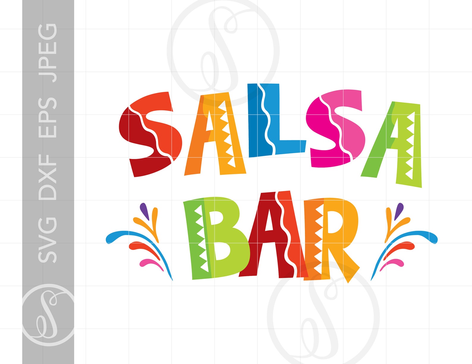 Fiesta Party Sign Svg Art Salsa Bar Sign Svg Cut Files Png - Etsy