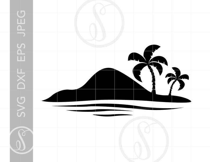 Island SVG Island Clipart Island Cut File for Cricut - Etsy