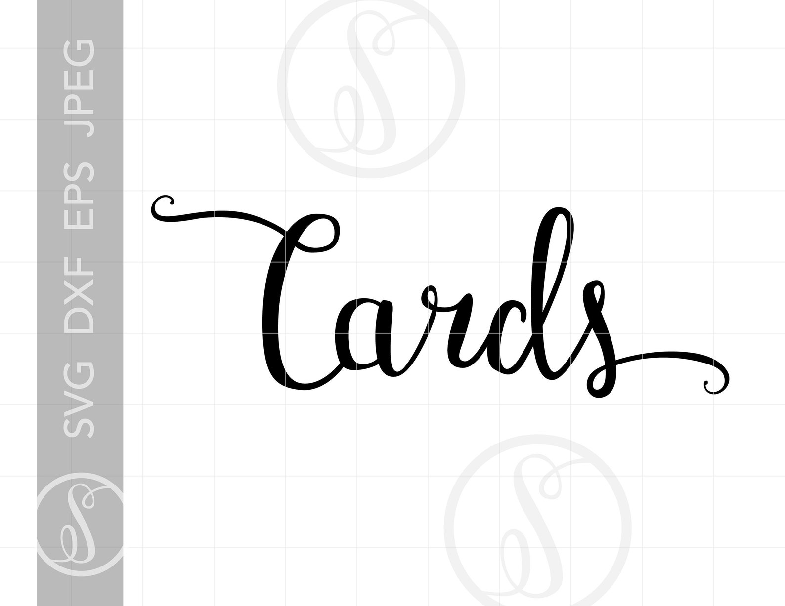 Cards Script Svg Sign Art Party Cards Sign Svg File - Etsy