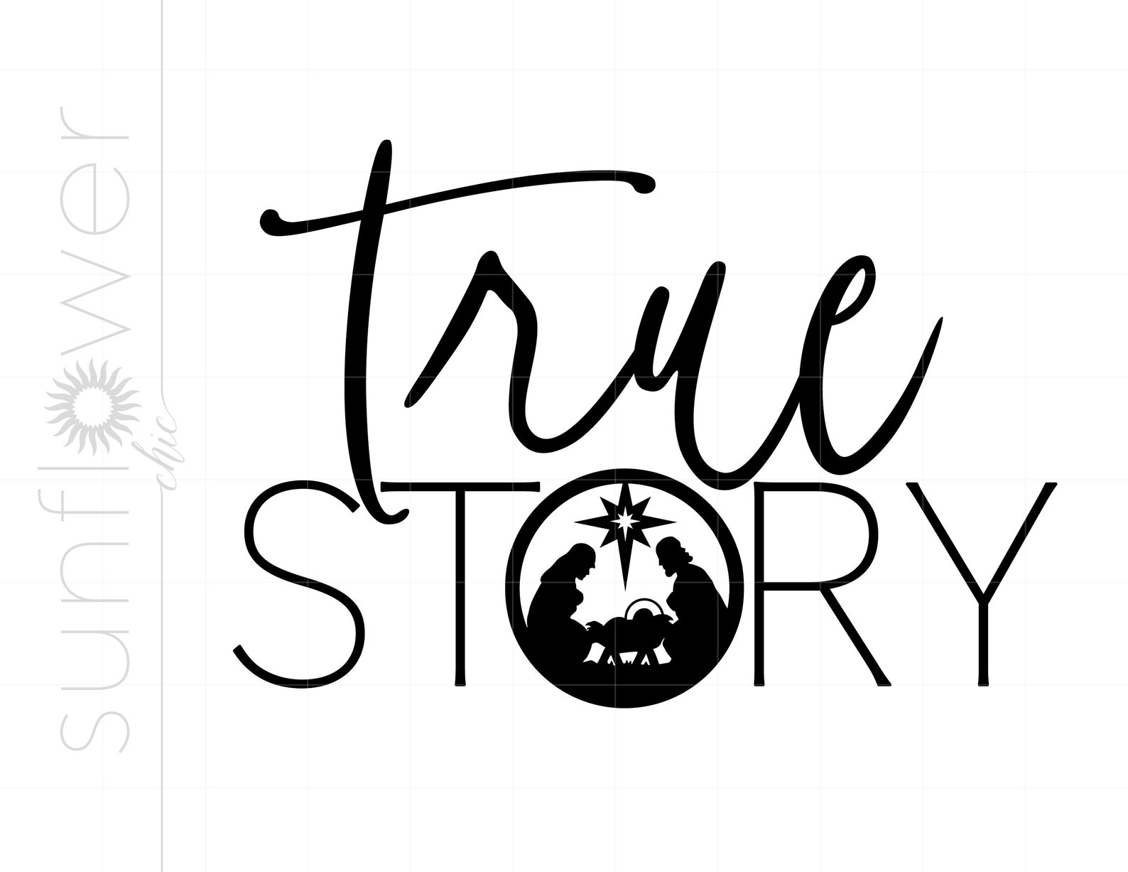 True Story SVG Nativity Svg Cut File True Story Nativity - Etsy