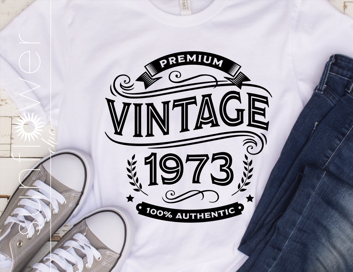 1973 Birthday SVG 1973 Birthday Cricut Silhouette 1973 - Etsy