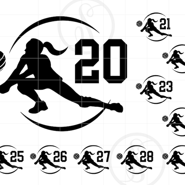 Volleyball Vector Image - Etsy