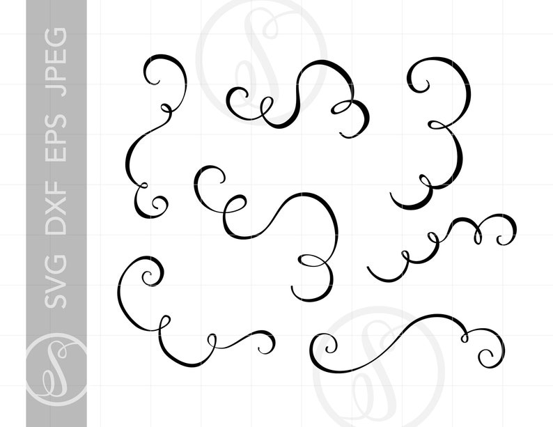 Doodles SVG Clip Art Dxf Eps Jpeg Doodle Clipart Accents Svg - Etsy