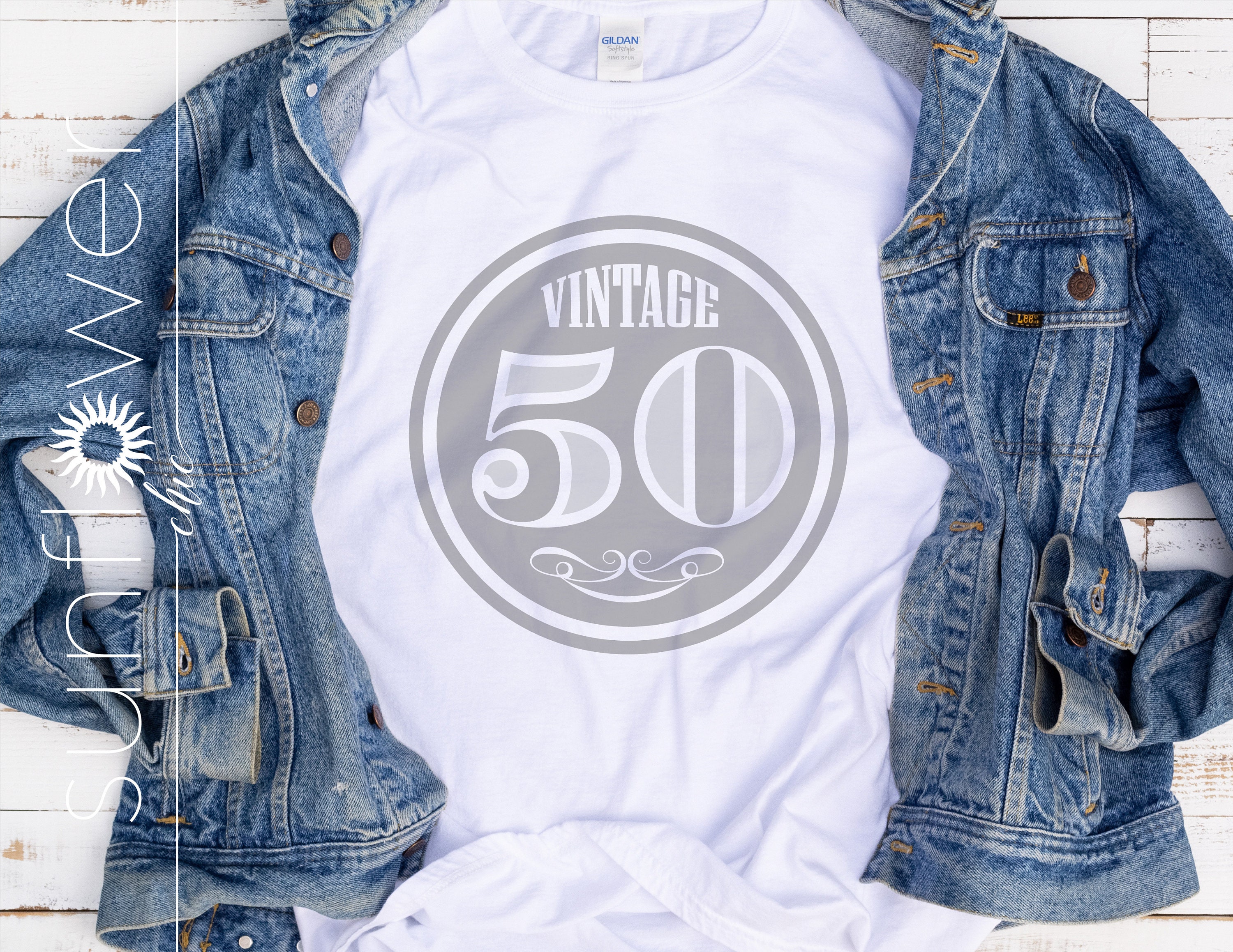 50th Birthday Svg, Vintage 50 SVG Download, Vintage 50 Cut File for ...