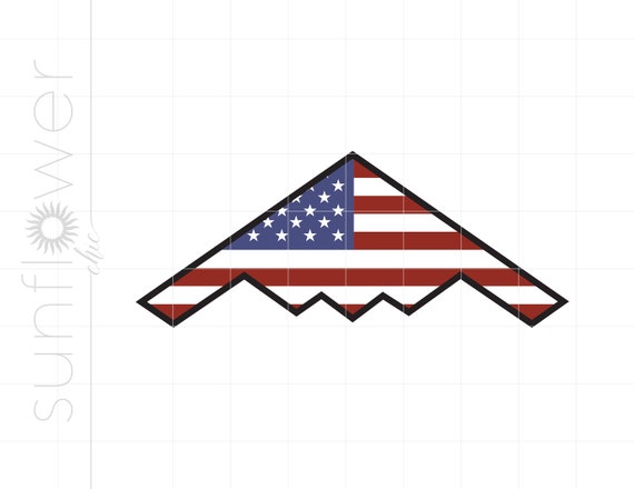 American Flag B2 Stealth Svg US Flag Stealth Bomber Svg Cut - Etsy