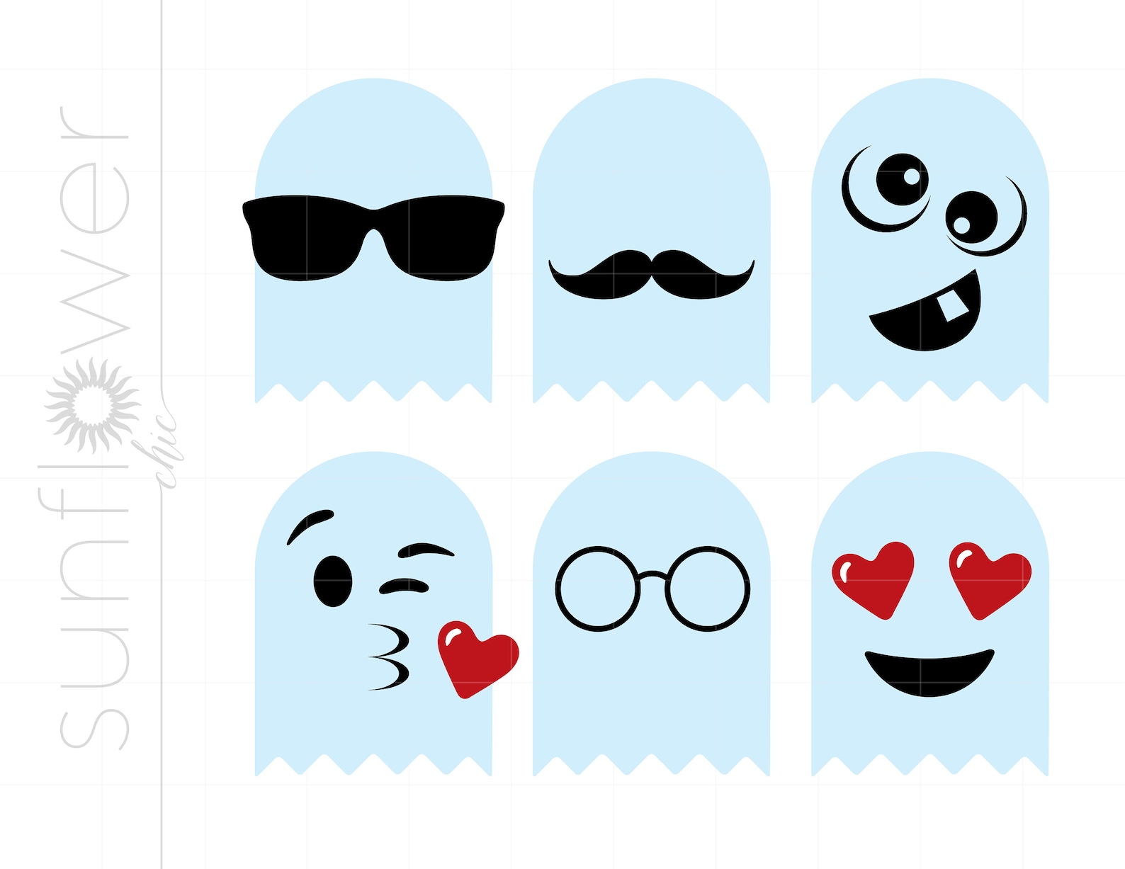 Ghost Emoji SVG Ghost Emoji Clipart Ghost Emoji Cut File - Etsy