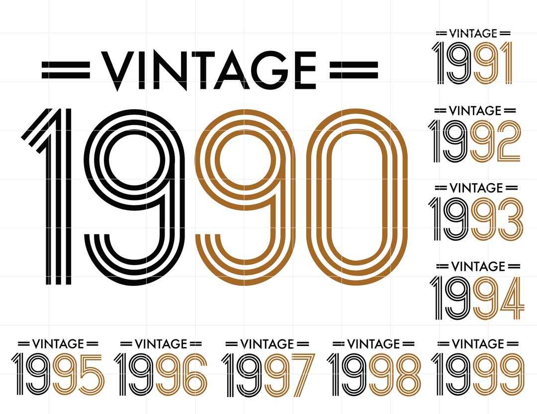 1990-1999 SVG Downloads | Vintage 1990's Cut File Cricut | Retro 1990's ...