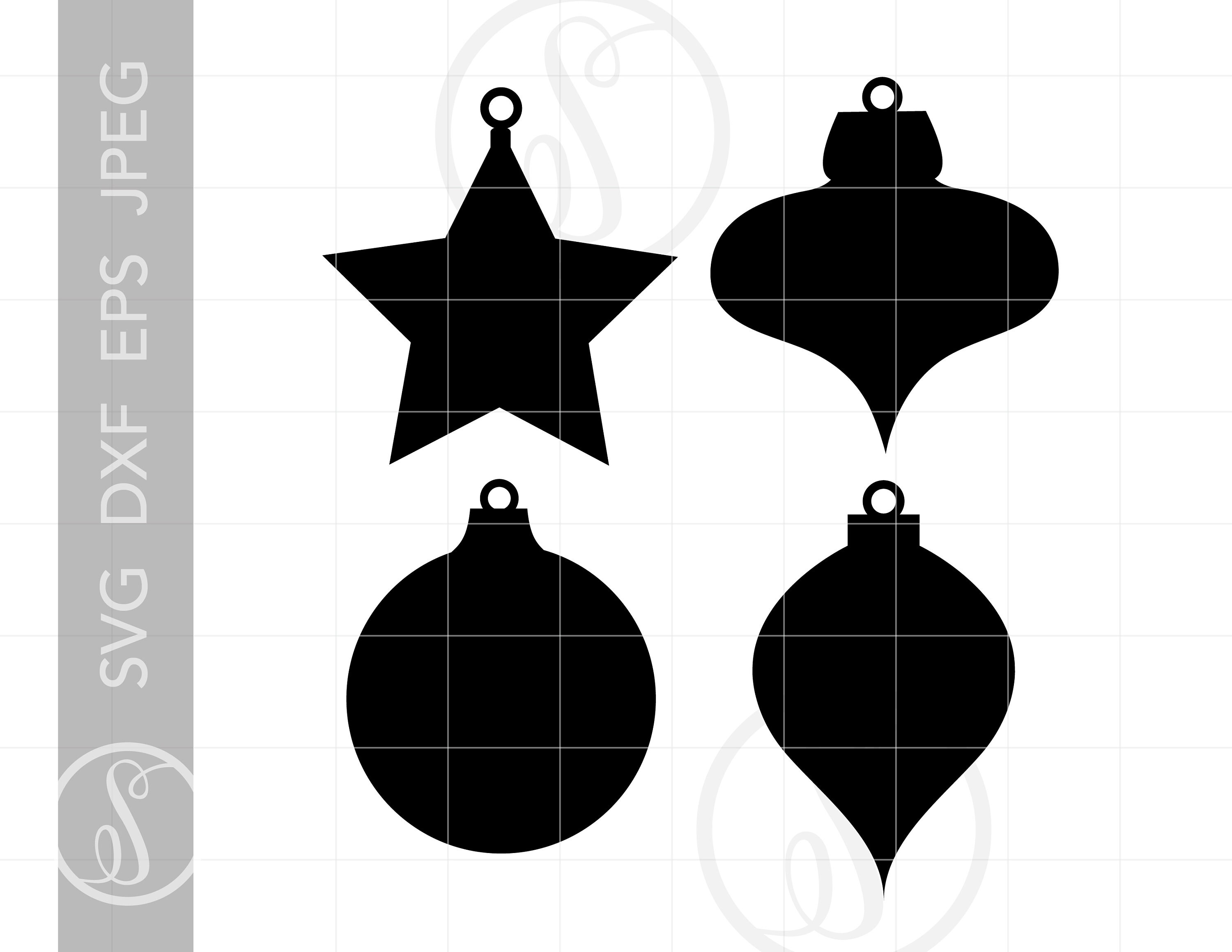 Christmas Ornaments SVG Christmas Ornament Clipart - Etsy