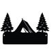 Camping Tent Sign Template SVG Cut File | Camping Tent Silhouette ...