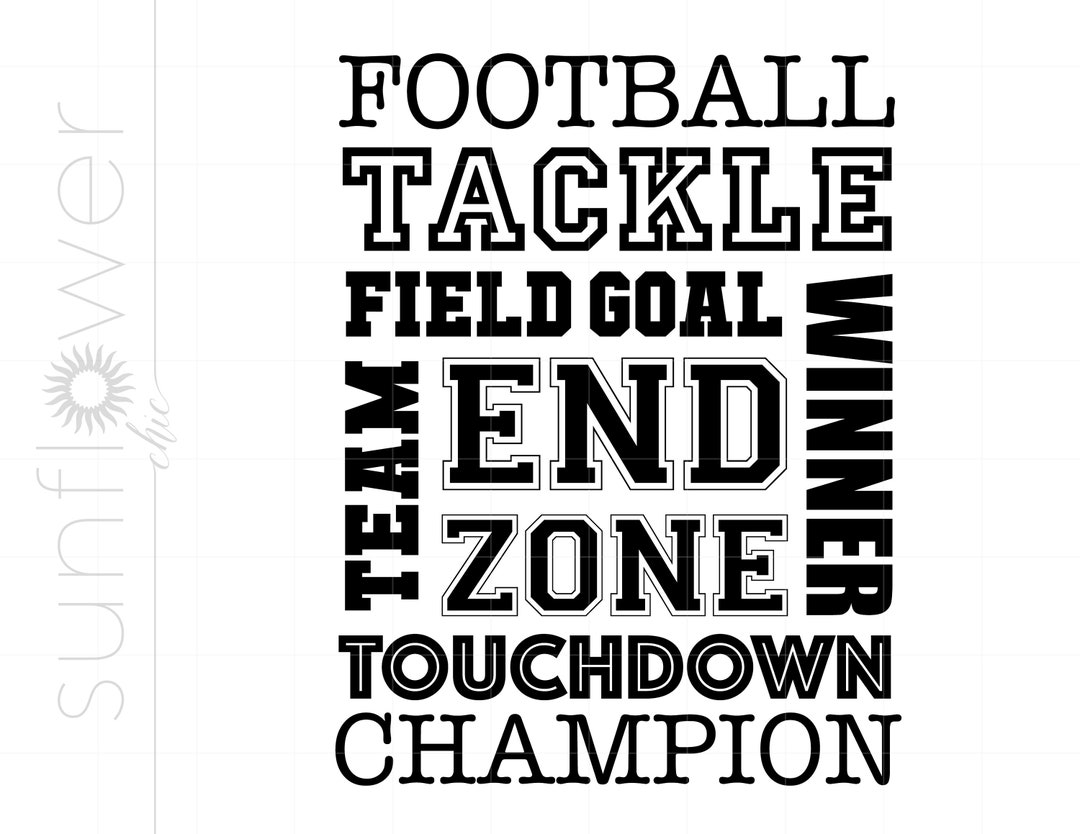 Football Theme Svg Art Cut File Sports Downloads | Football Party Svg ...
