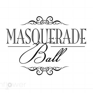 Classic MASQUERADE BALL Art | SVG Dxf Eps Jpeg Cut File Downloads ...