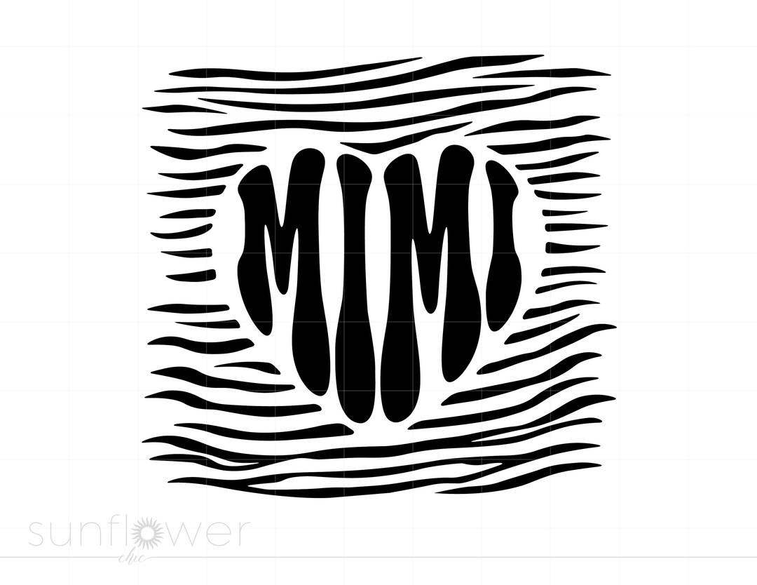 Mimi Svg, Tiger Stripes Mimi Svg Cut Files, Wild Stripes Grandma Life ...