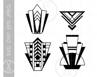 Art Deco Vector - Etsy