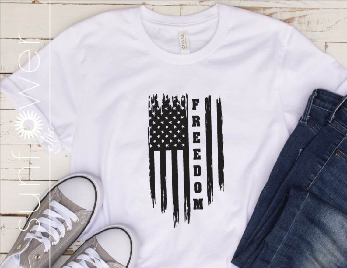 American Freedom Flag Svg Freedom Flag Svg Distressed - Etsy