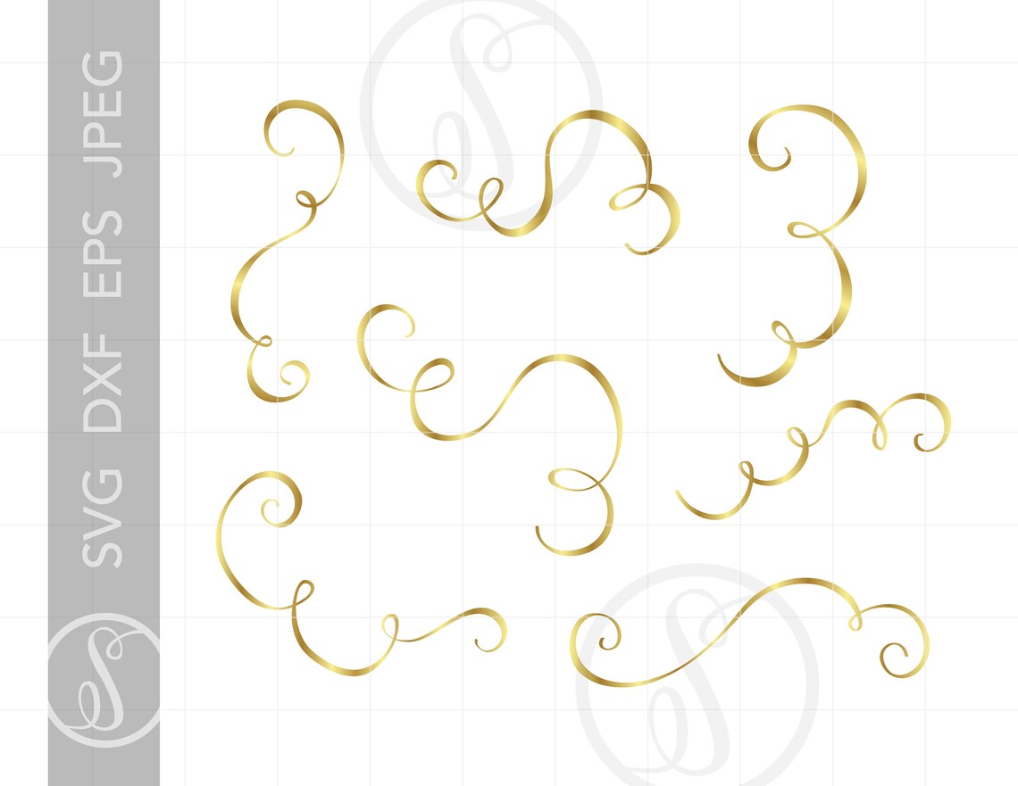 Gold Doodles SVG Clip Art Dxf Eps Jpeg Doodle Clipart | Etsy