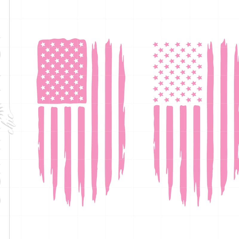 Pink Custom American Flag - Etsy