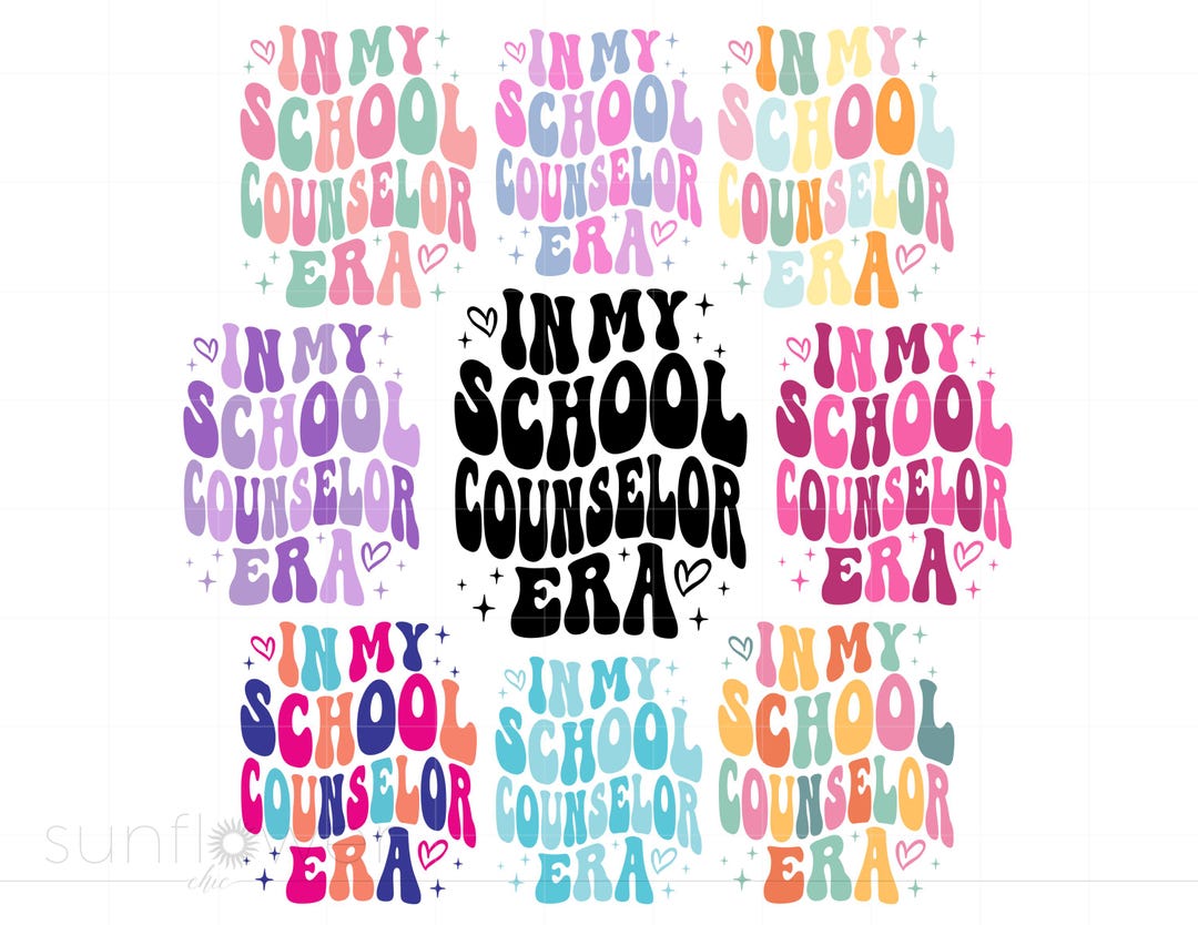 In My School Counselor Era Svg Bundle, Wavy Text School Counselor Shirt ...
