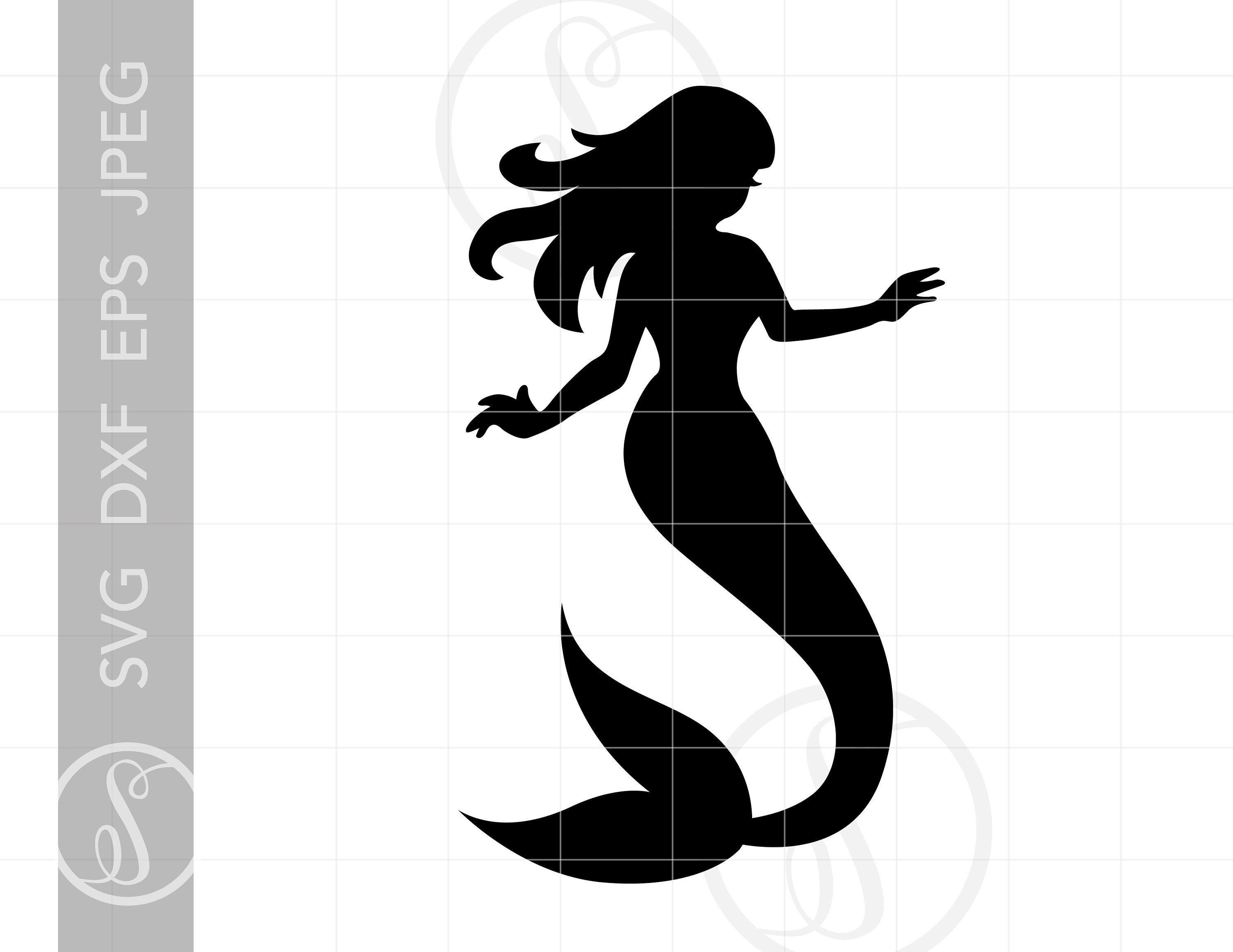 Mermaid Silhouette Images Clipart