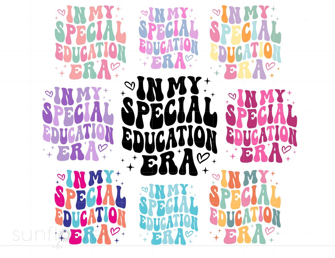 In My Special Education Era Svg Png Bundle, Teacher Era Shirt ...