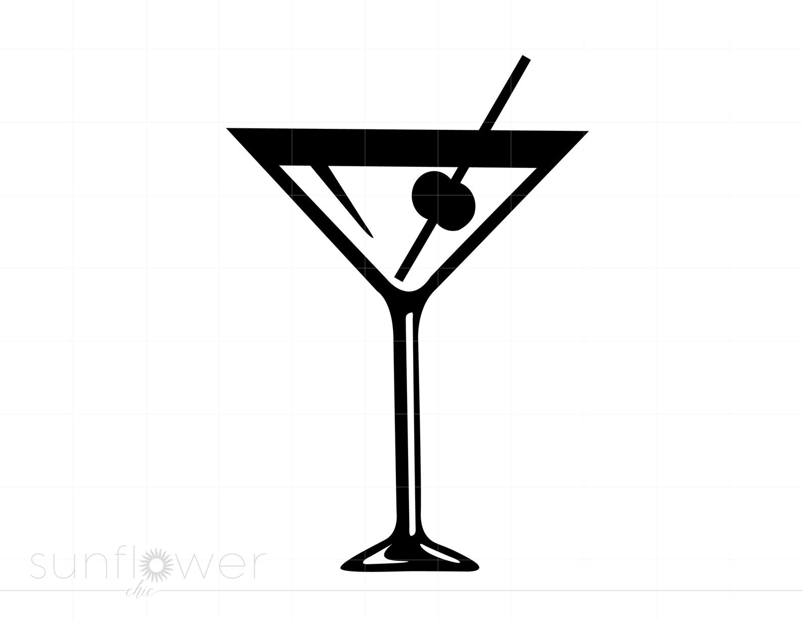 Martini Svg Clipart Download, Bar Cocktail Svg Jpg Png Cricut ...