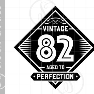 1982 Birthday SVG Clipart | Vintage 82 Cut File for Cricut | Vintage 82 ...
