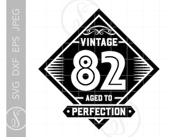 82nd Birthday Svg | Etsy