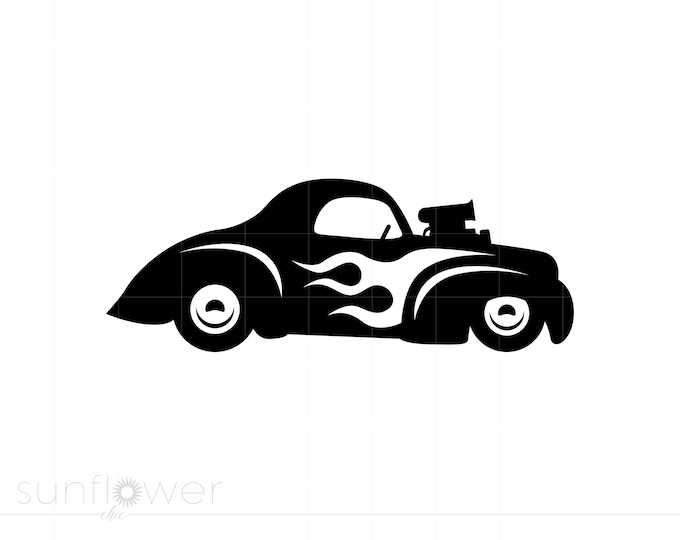 Hot Rod Svg Bundle, Hot Rod Dxf, Hot Rod Eps, Vintage Car, Classic Car ...