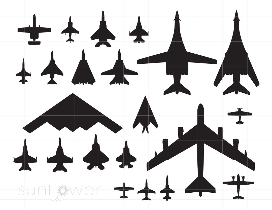 American Military Jets Svg | Military Aircraft Svg Cut Files | Air ...