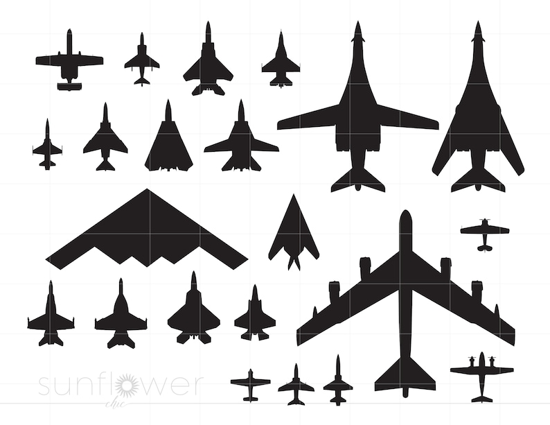 American Military Jets Svg | Military Aircraft Svg Cut Files | Air ...