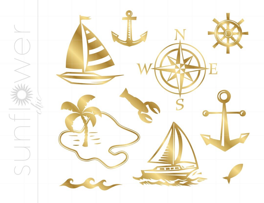 Nautical Svg, SAILING Svg Cut Files for Cricut Silhouette, Instant ...