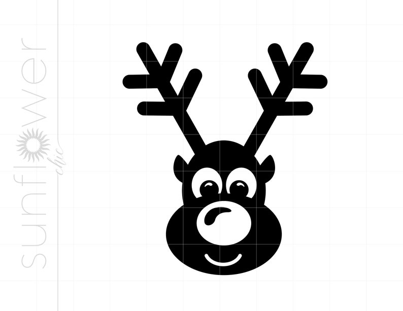 Reindeer SVG Reindeer Die Cut File Christmas Svg Cut File - Etsy