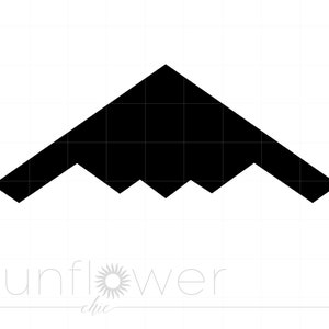 Stealth Bomber SVG Clipart | Stealth Bomber Silhouette Cut File ...