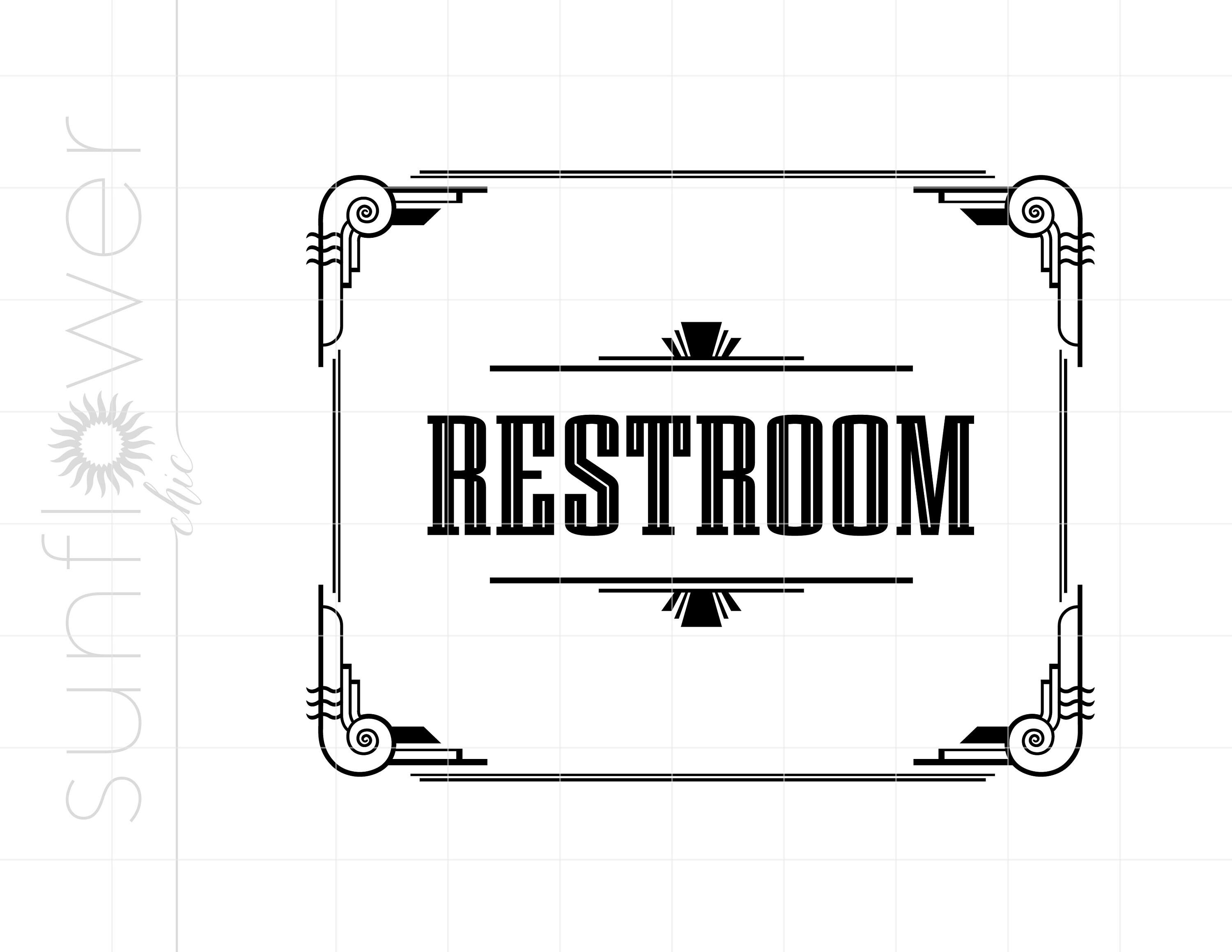1920s Toilet Sign Rachel And Brian's 1920s Bathroom Retro Renovation