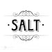 Salt SVG Art Design, Salt Sign Kitchen Food Art Sign, Vintage Cricut ...