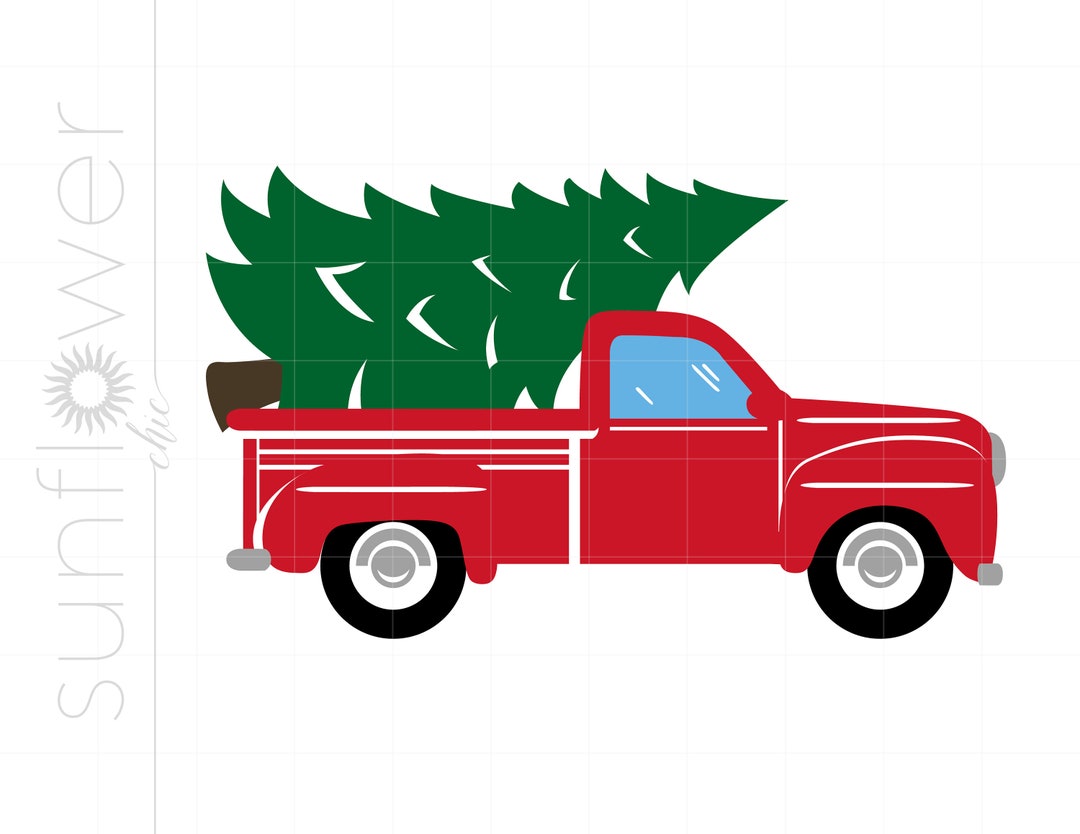 Christmas Truck SVG | Christmas Truck Clipart | Christmas Truck ...