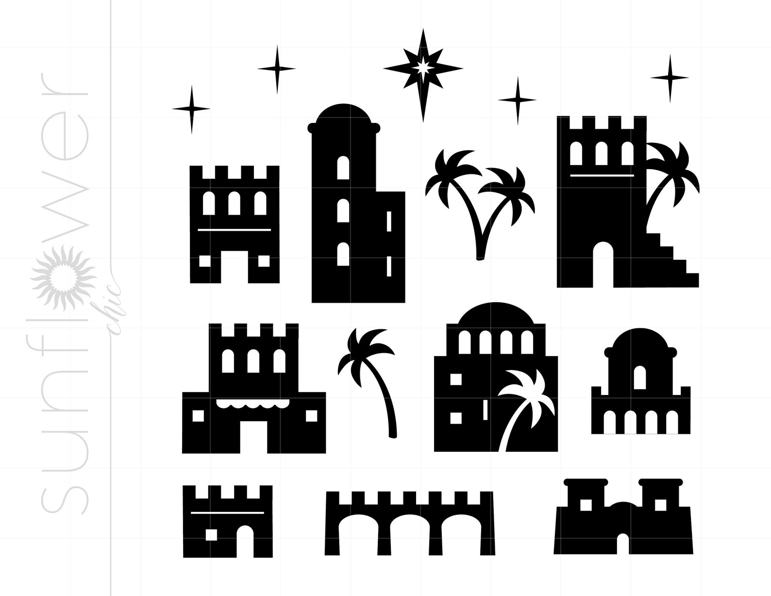 Christmas Village Svg | Biblical Town SVG | Bethlehem Svg | Jerusalem ...