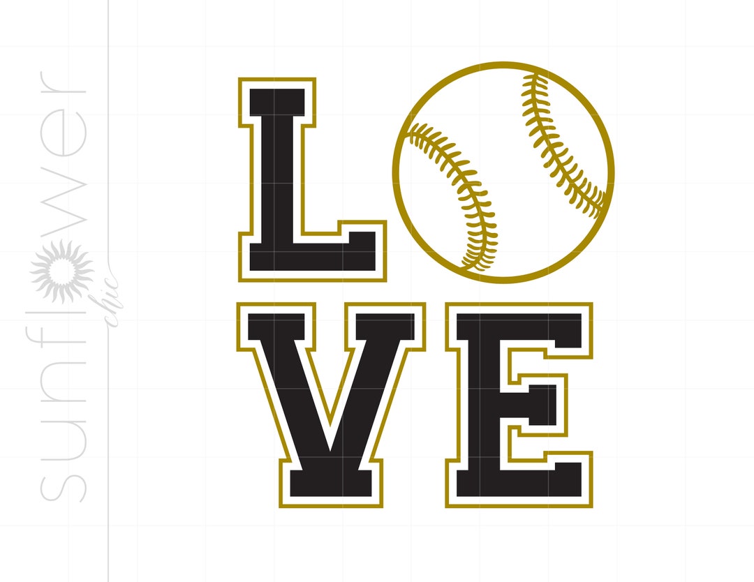 Love Baseball Svg Cut Files | Love Baseball Png Sports T-shirt Svg ...