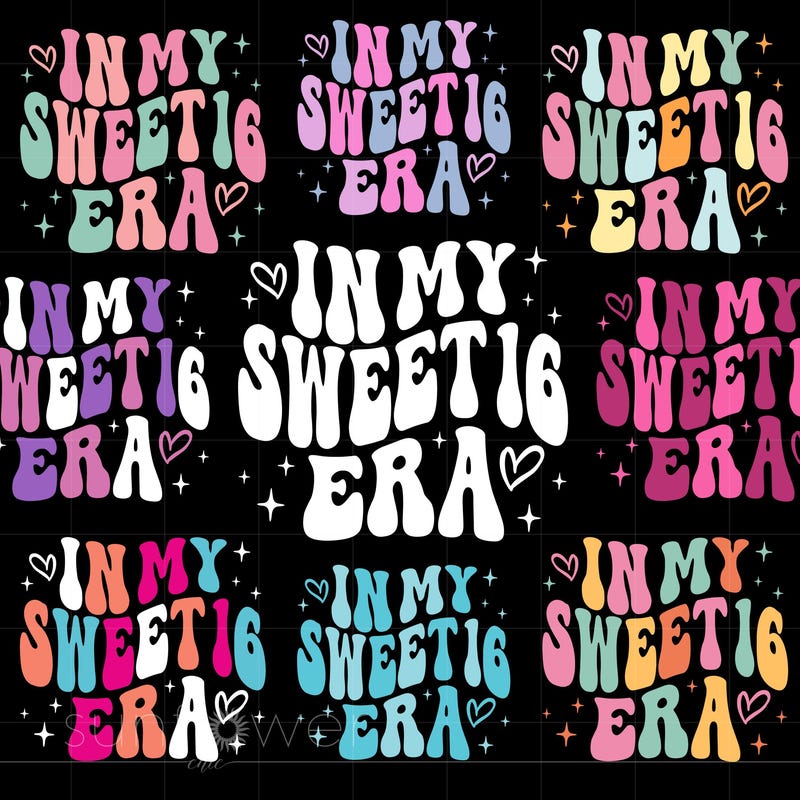 Sweet 16 Svg - Etsy