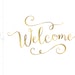 Welcome Svg, Welcome Script Svg Cut File, Gold Welcome Svg, DIY Wedding ...