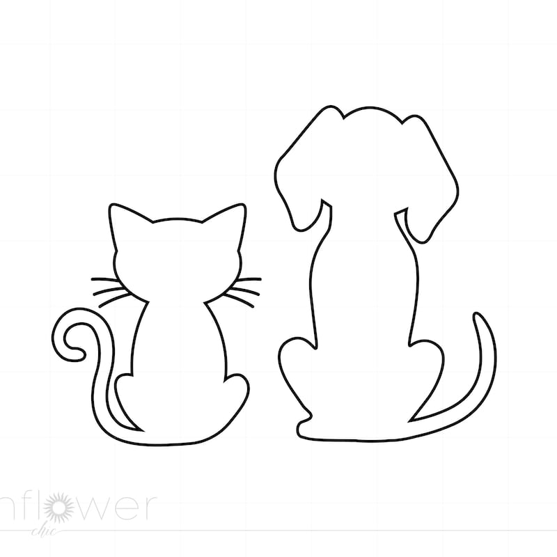 Dog and Cat Svg - Etsy
