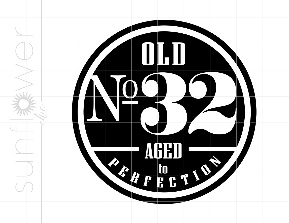 Old Number 32 SVG Clipart 32nd Cut File for Cricut Old No. - Etsy