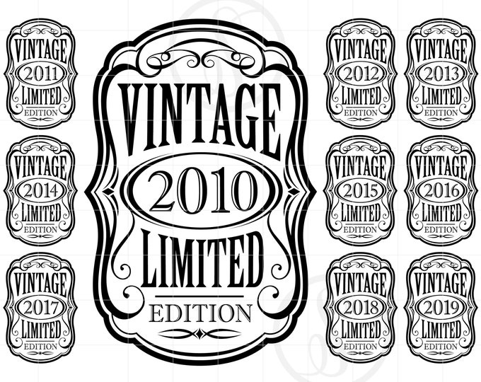 2010-2019 Limited Edition SVG Bundle – Cricut, Silhouette (digital ...