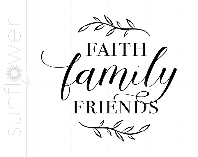 Faith Family Farm Sign, Farmhouse Decor, Family Sign, Housewarming Gift ...