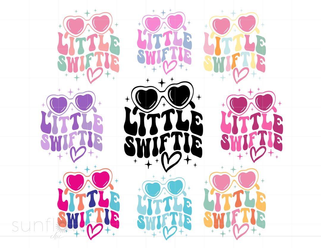 Little Swiftie Svg Bundle, Kids Baby Swiftie Shirt Sublimation Art Svg ...