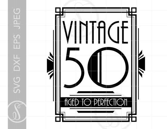 Art Deco Vintage 50 SVG Cut File for Cricut Art Deco Vintage | Etsy